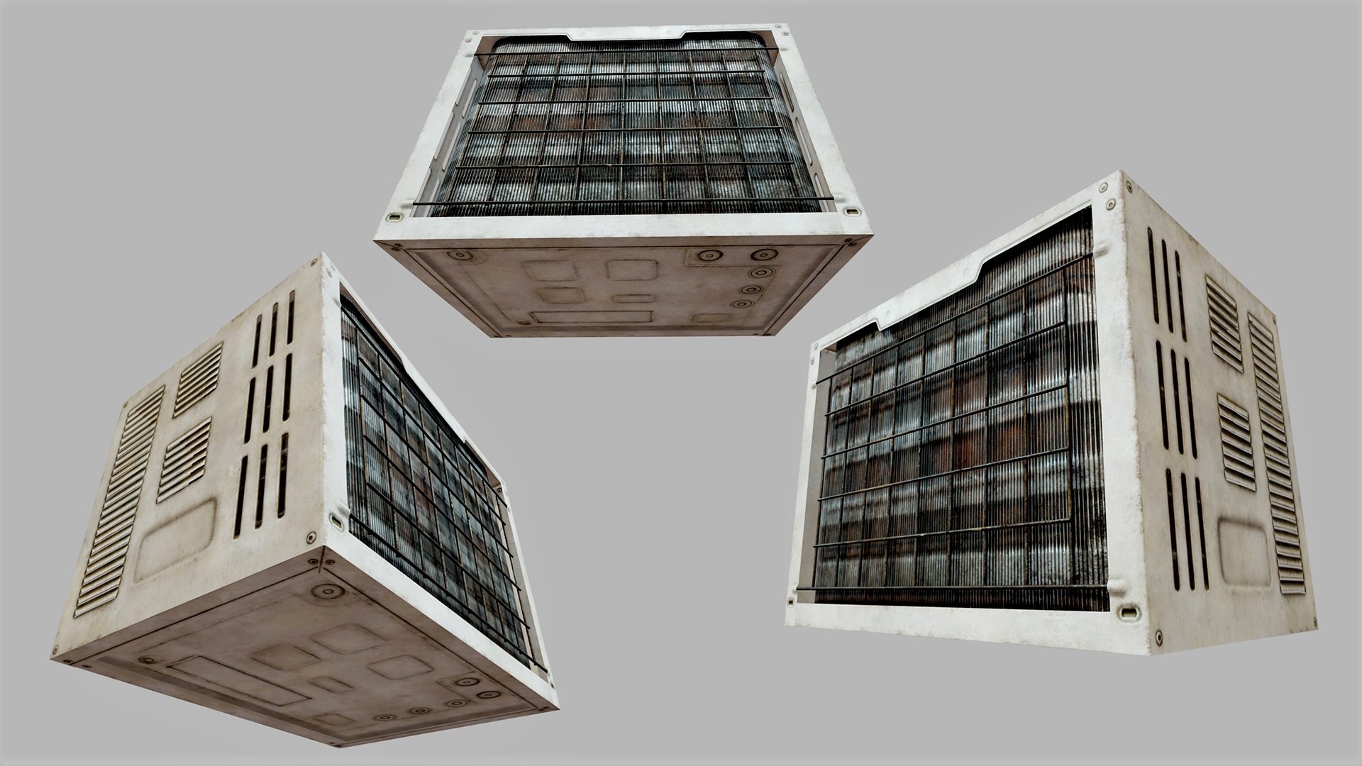 Rusty Air Conditioner 01 3D Model - TurboSquid 1419147