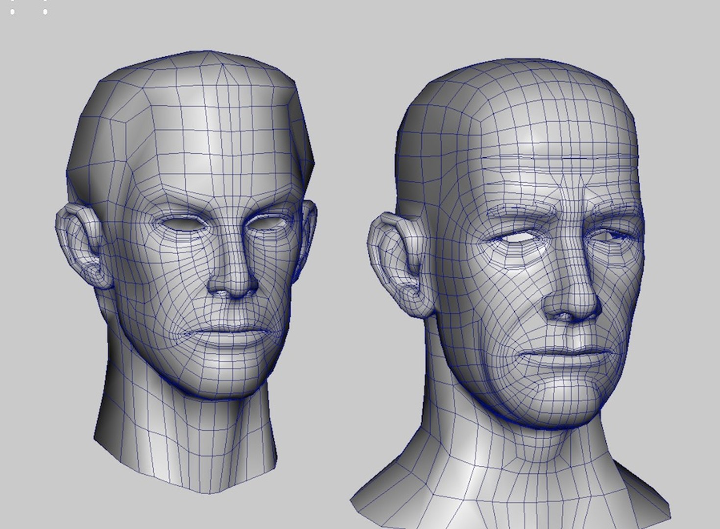 3d Human Heads Faces Model