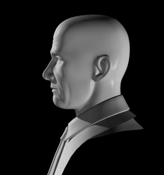 3d human heads faces model