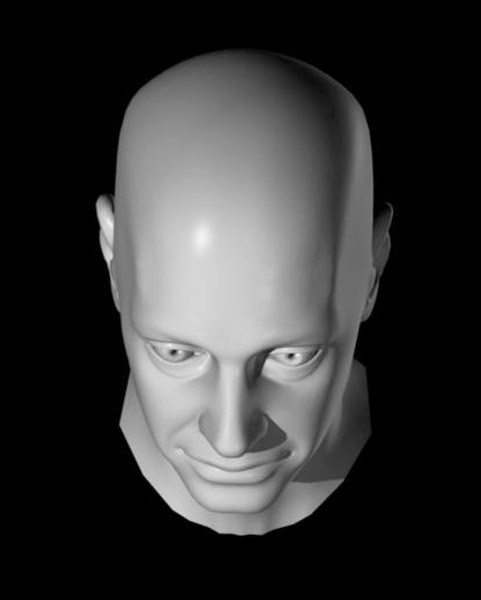 3d human heads faces model