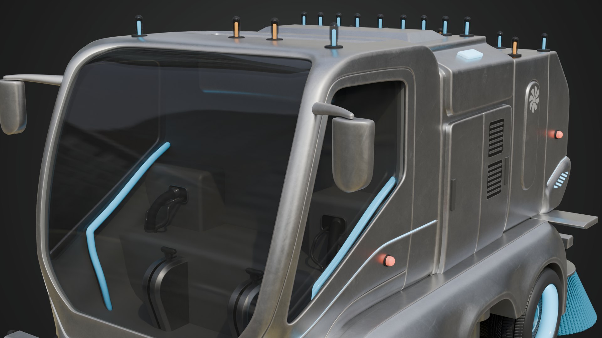 Futuristic Street Sweeper 3D Model - TurboSquid 2290078
