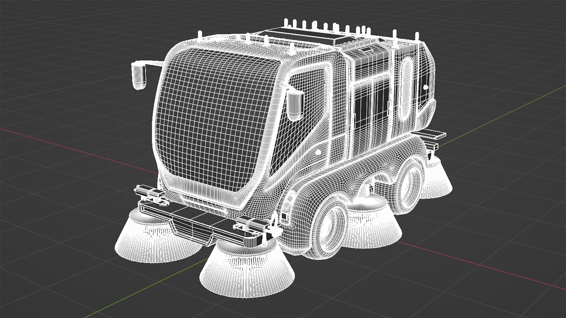 Futuristic Street Sweeper 3D Model - TurboSquid 2290078