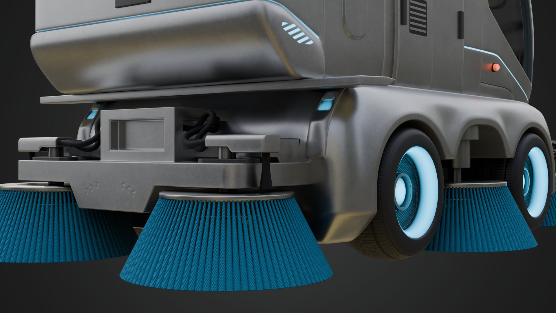 Futuristic Street Sweeper - TurboSquid 2290078