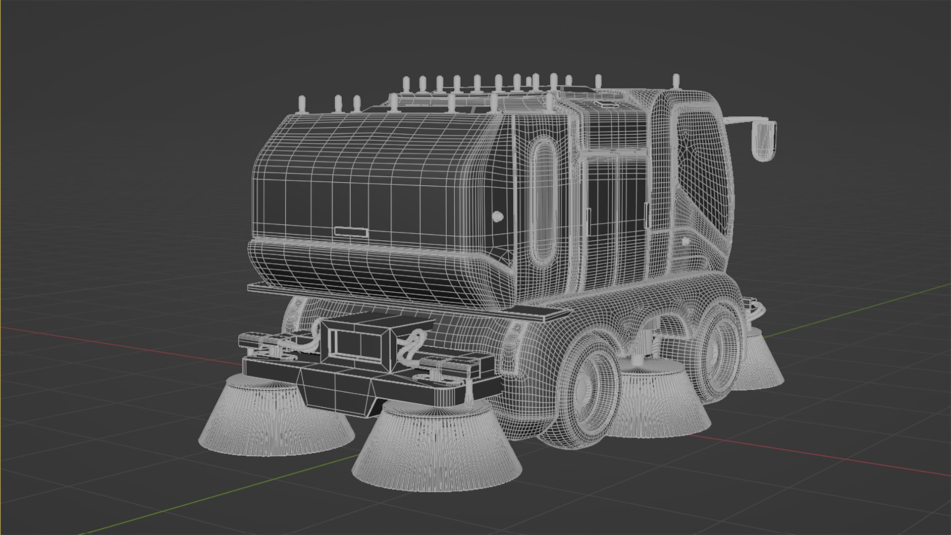 Futuristic Street Sweeper 3D Model - TurboSquid 2290078