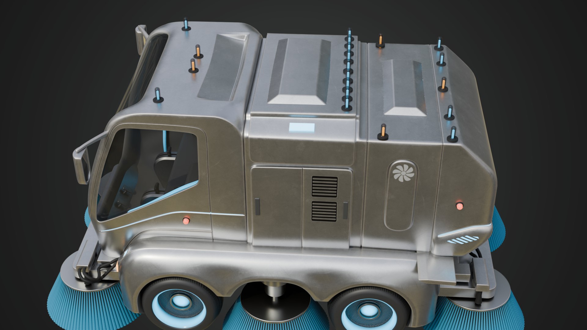 Futuristic Street Sweeper 3D Model - TurboSquid 2290078