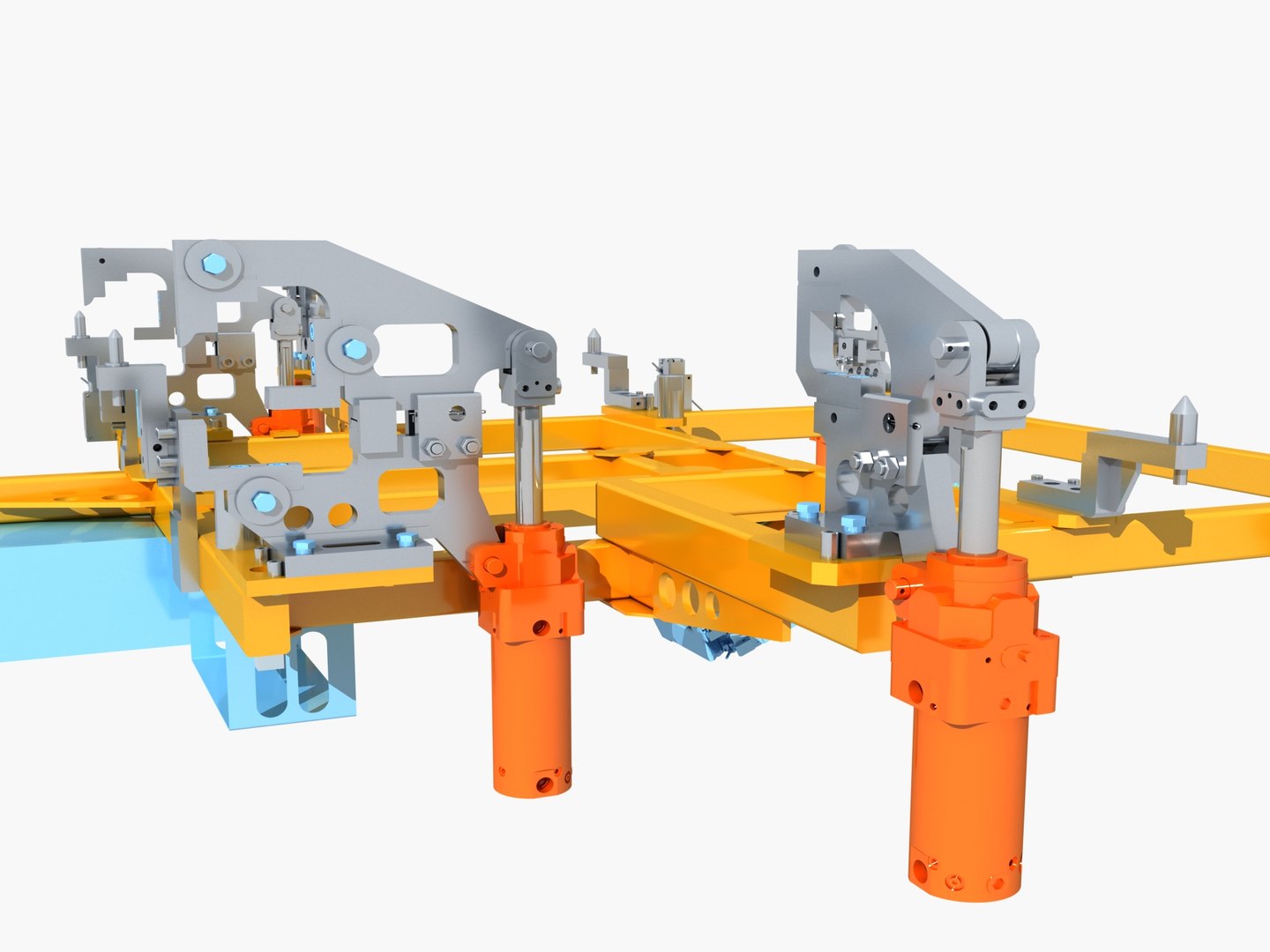 3D Industrial Equipment 44 - Car Front Floor Fixture model - TurboSquid ...