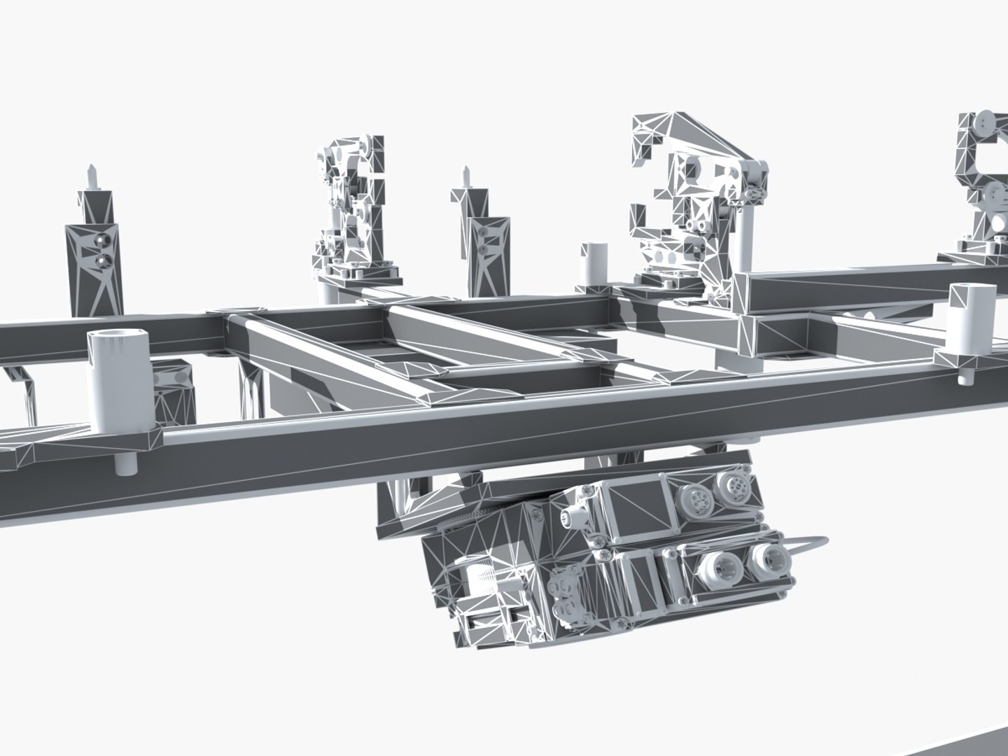3D Industrial Equipment 44 - Car Front Floor Fixture model - TurboSquid ...