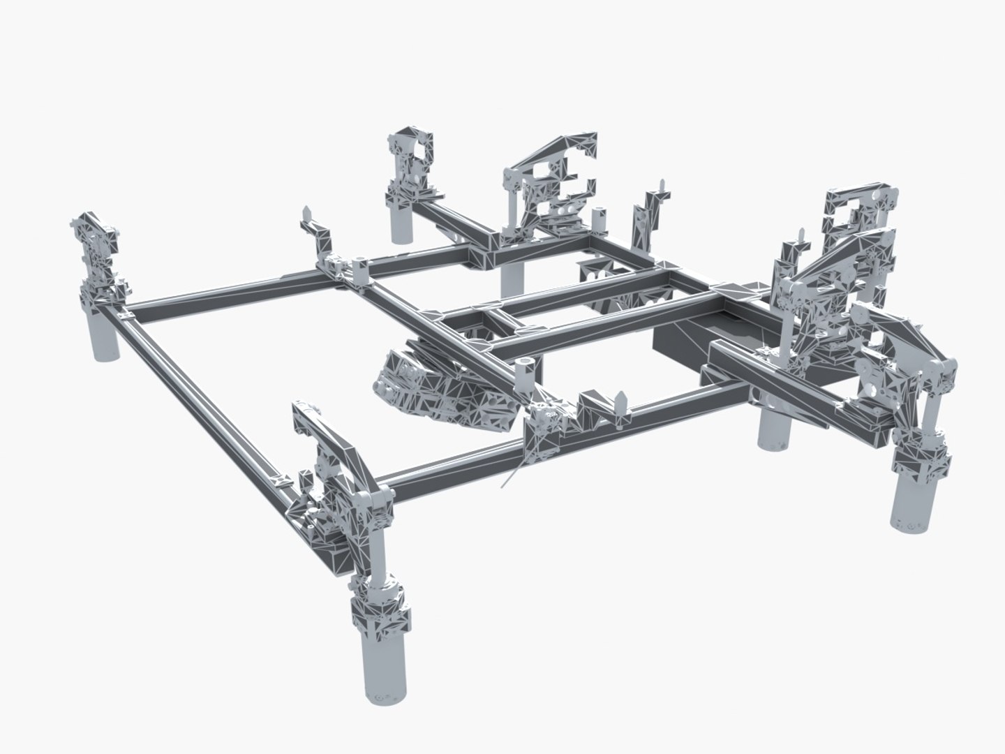 3D Industrial Equipment 44 - Car Front Floor Fixture model - TurboSquid ...