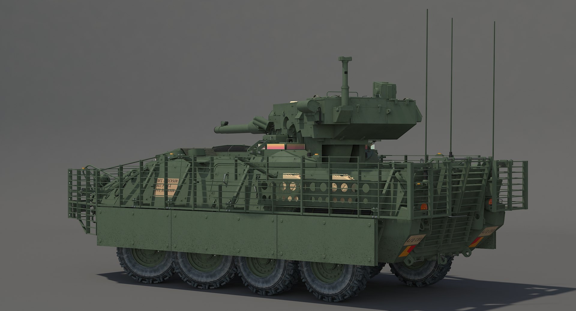 M1128 MGS Tank Destroyer 3D - TurboSquid 2157284