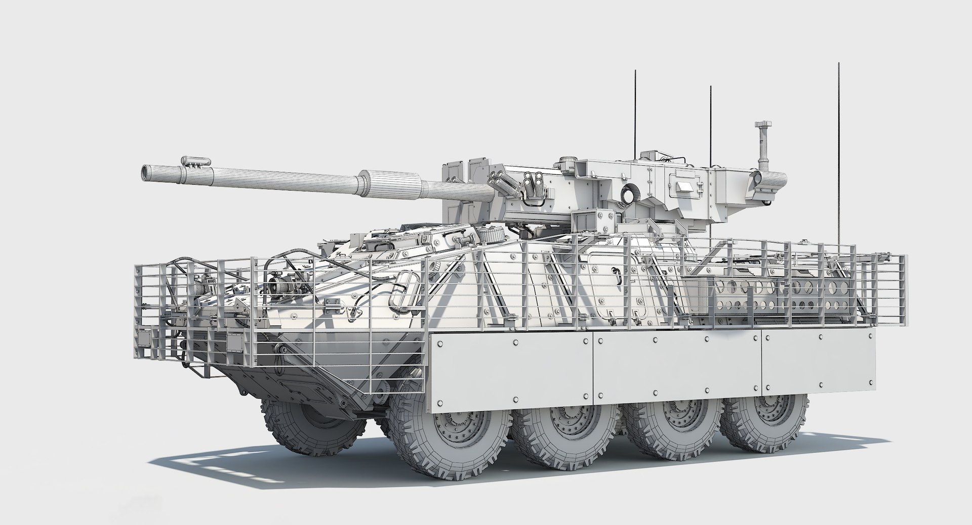 M1128 MGS Tank Destroyer 3D - TurboSquid 2157284