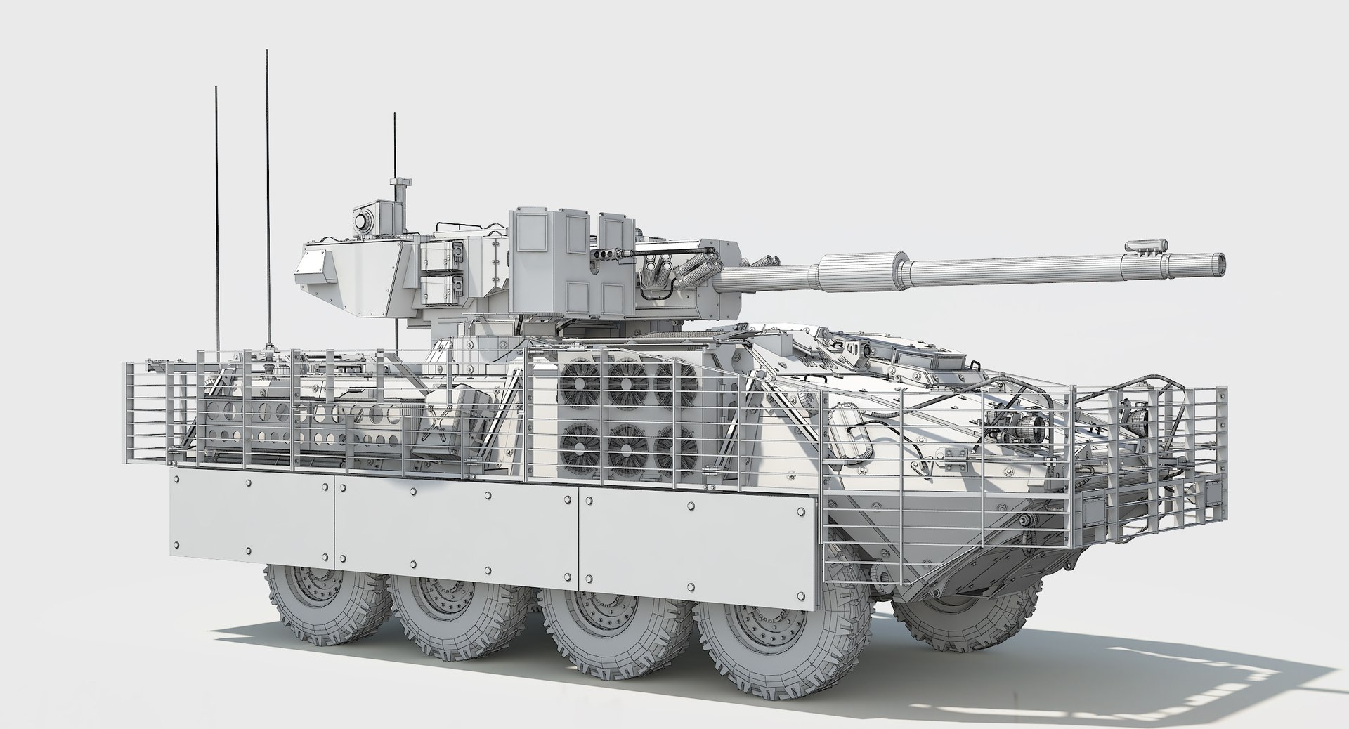 M1128 MGS Tank Destroyer 3D - TurboSquid 2157284