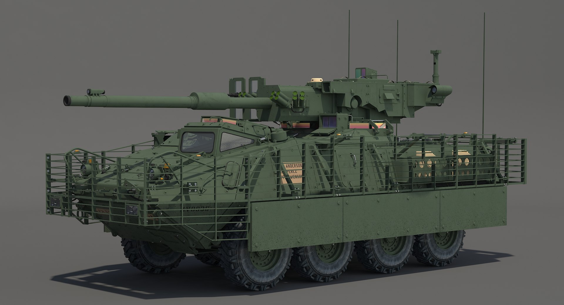 M1128 MGS Tank Destroyer 3D - TurboSquid 2157284