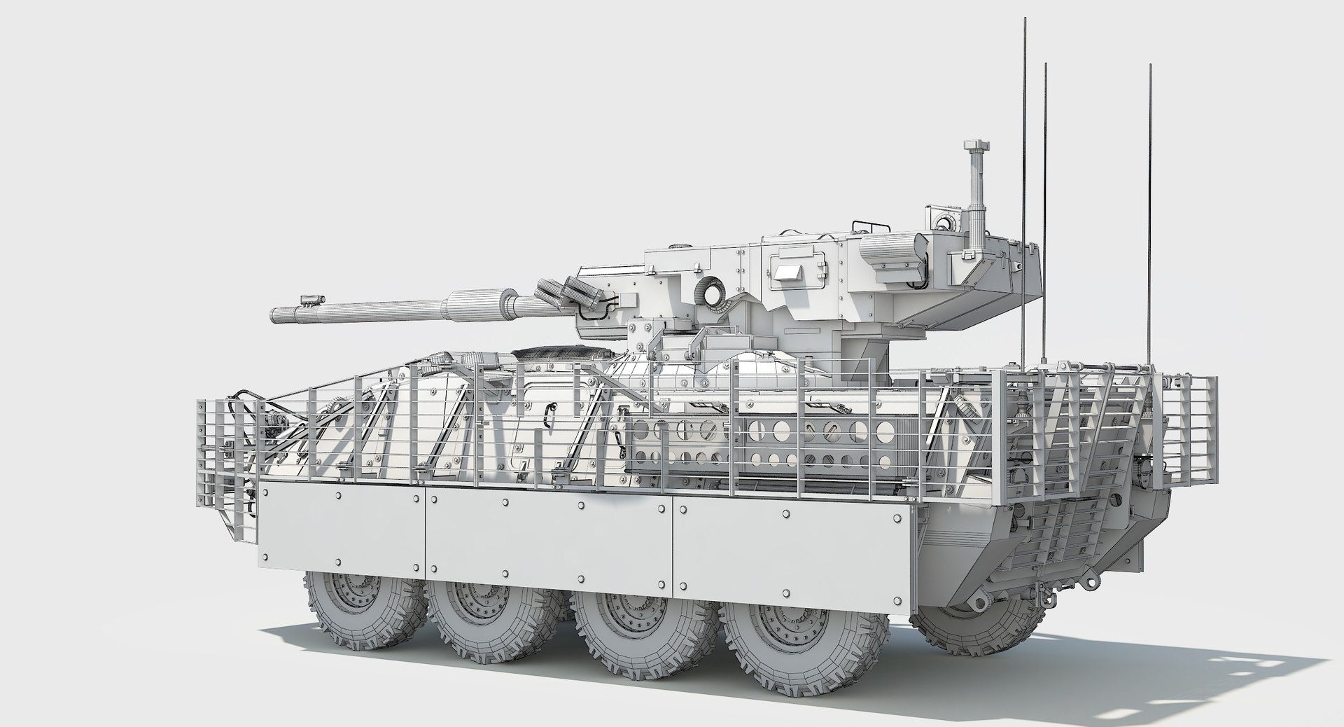 M1128 MGS Tank Destroyer 3D - TurboSquid 2157284