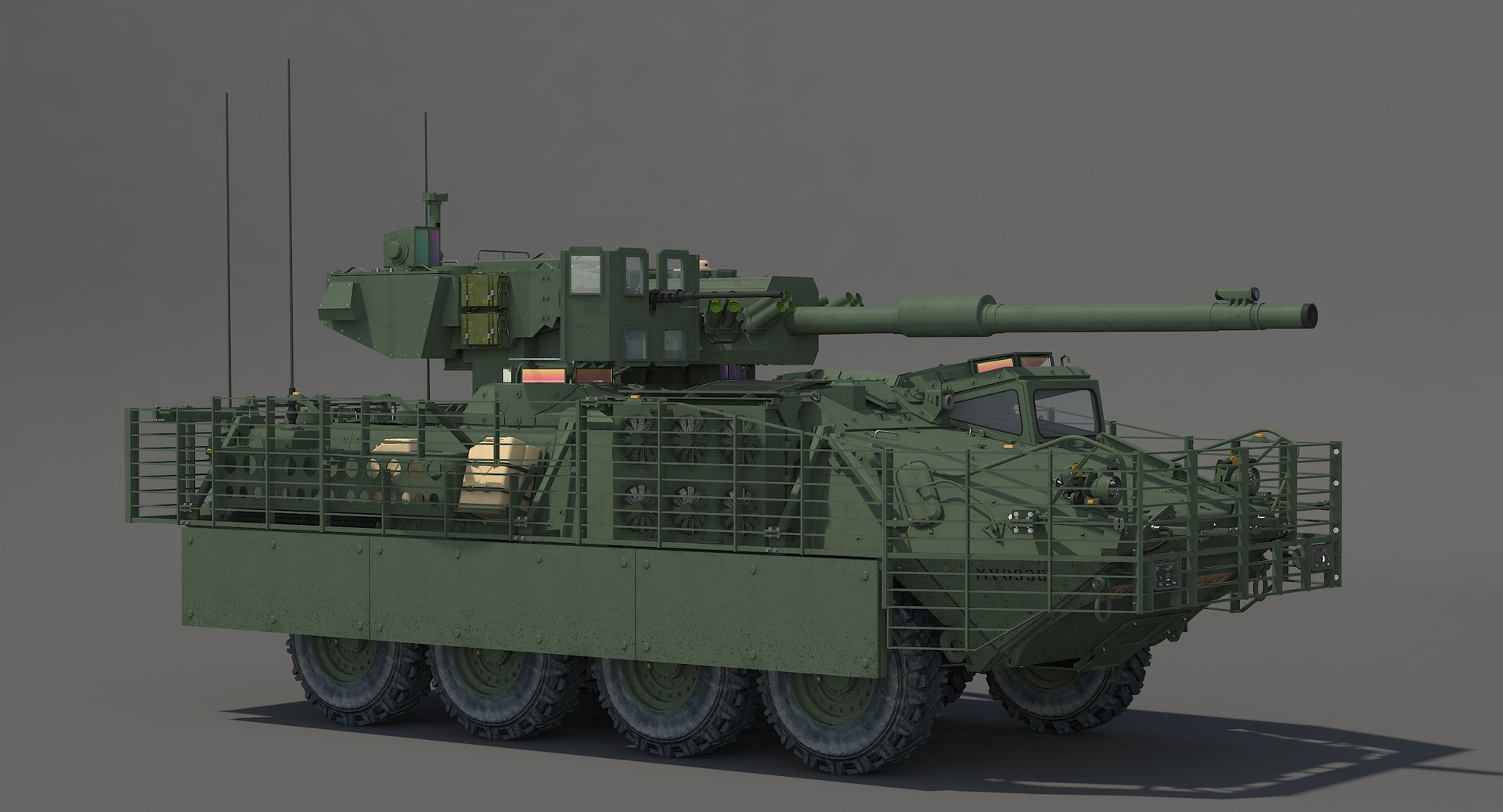 M1128 MGS Tank Destroyer 3D - TurboSquid 2157284