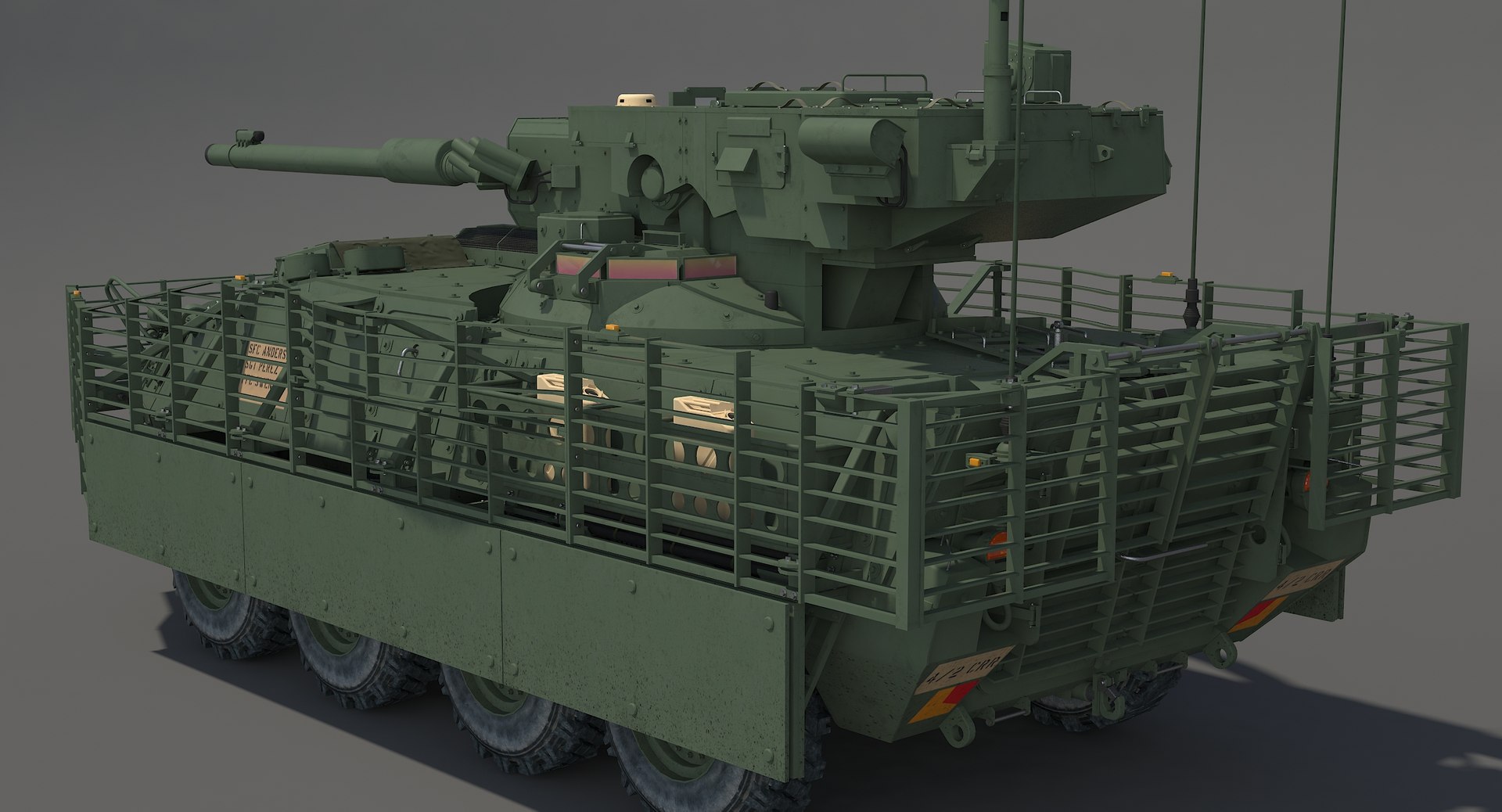 M1128 MGS Tank Destroyer 3D - TurboSquid 2157284