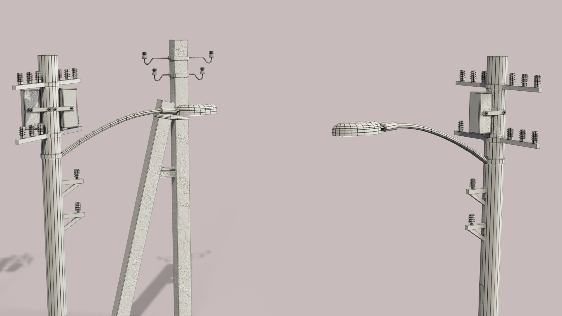 3D Utility Poles Collection - TurboSquid 2063033