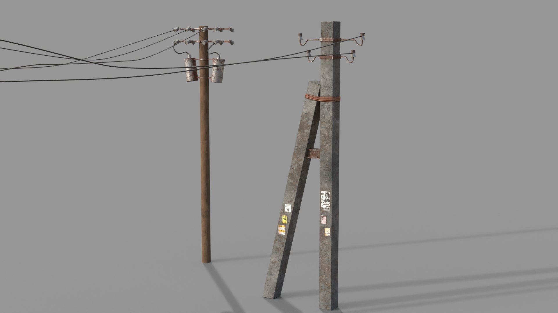 3D Utility Poles Collection - TurboSquid 2063033