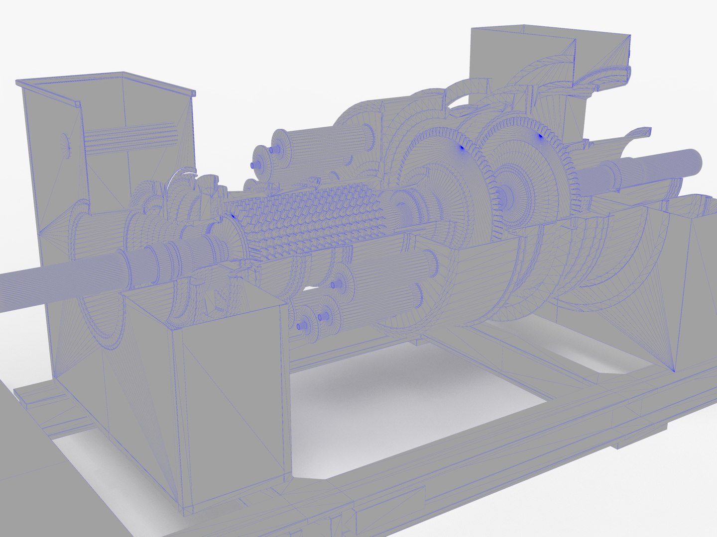 3D Gas Turbine Model - TurboSquid 1427355
