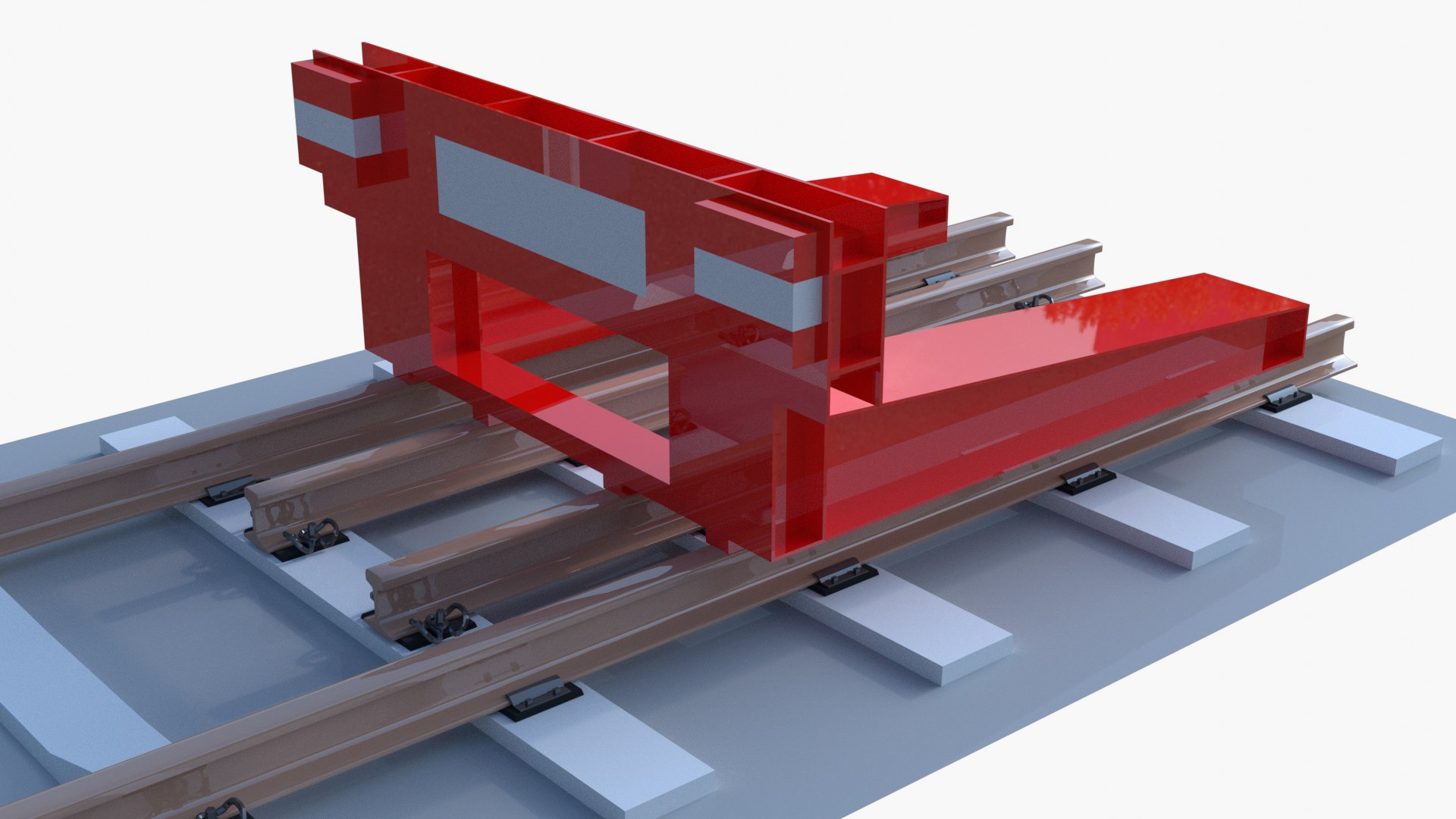 Railway Track Buffer 3D Model - TurboSquid 1608199