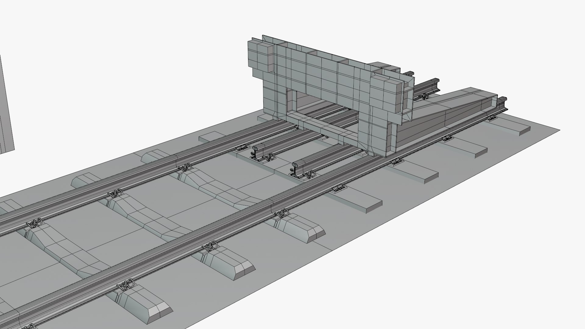 Railway Track Buffer 3D Model - TurboSquid 1608199