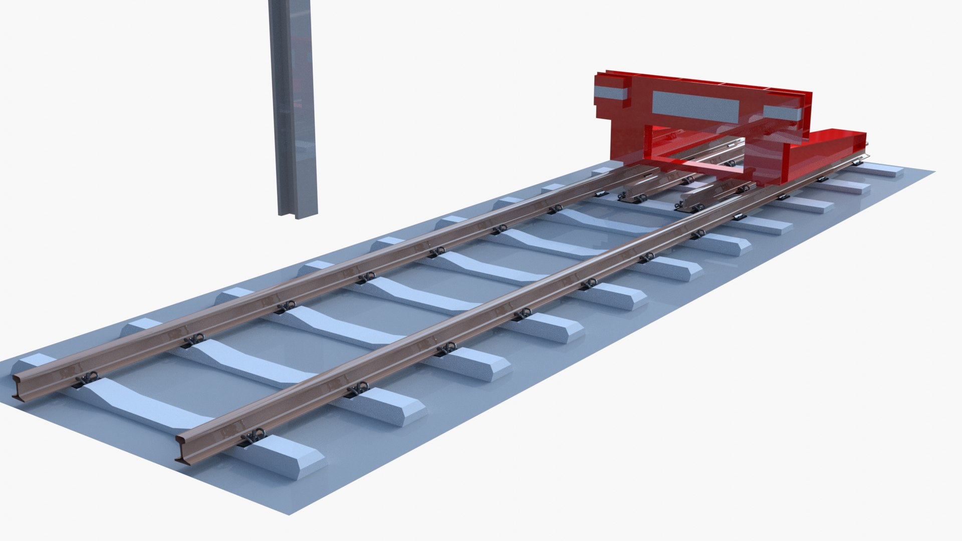 Railway Track Buffer 3D Model - TurboSquid 1608199