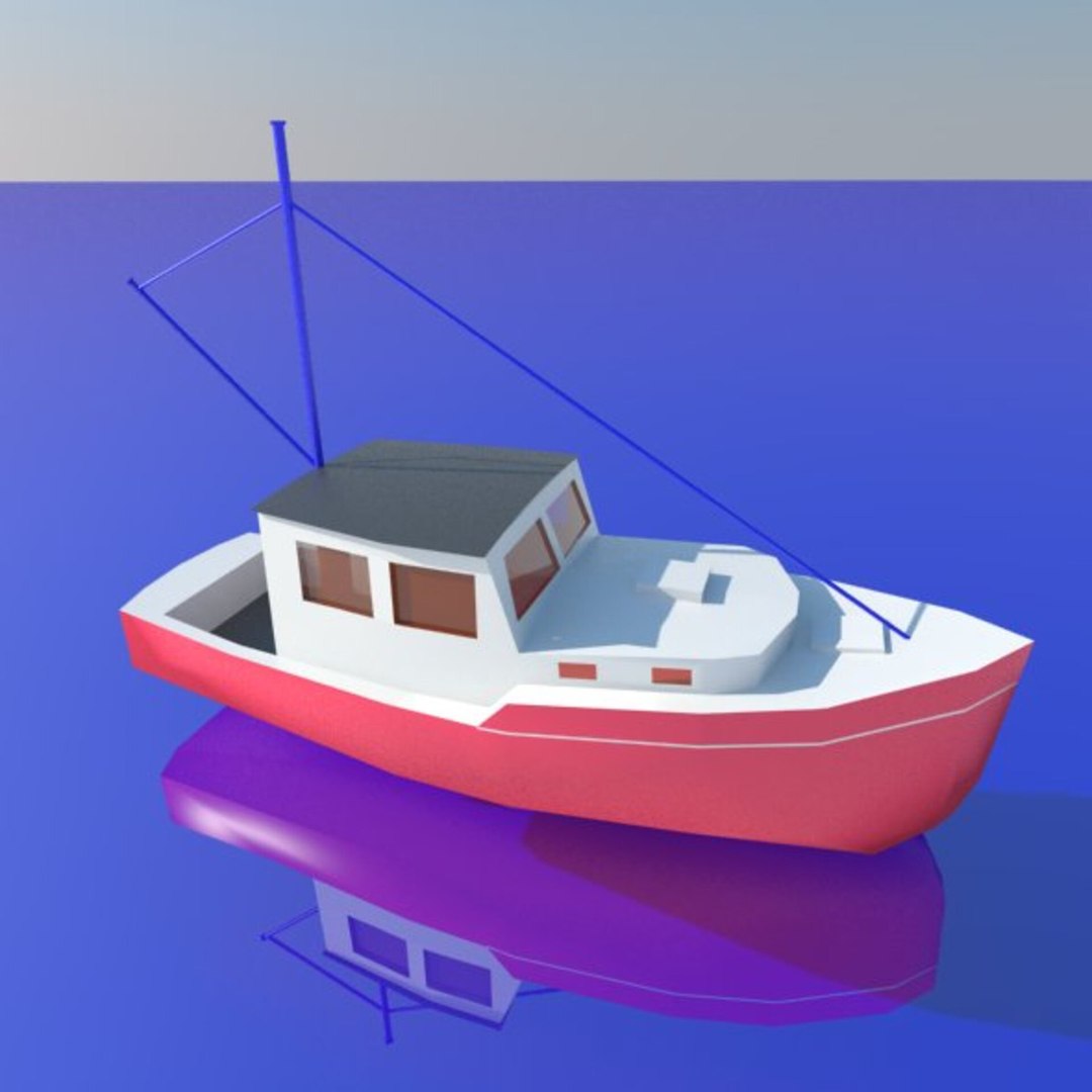 3D BOAT Low Poly Model - TurboSquid 2345703
