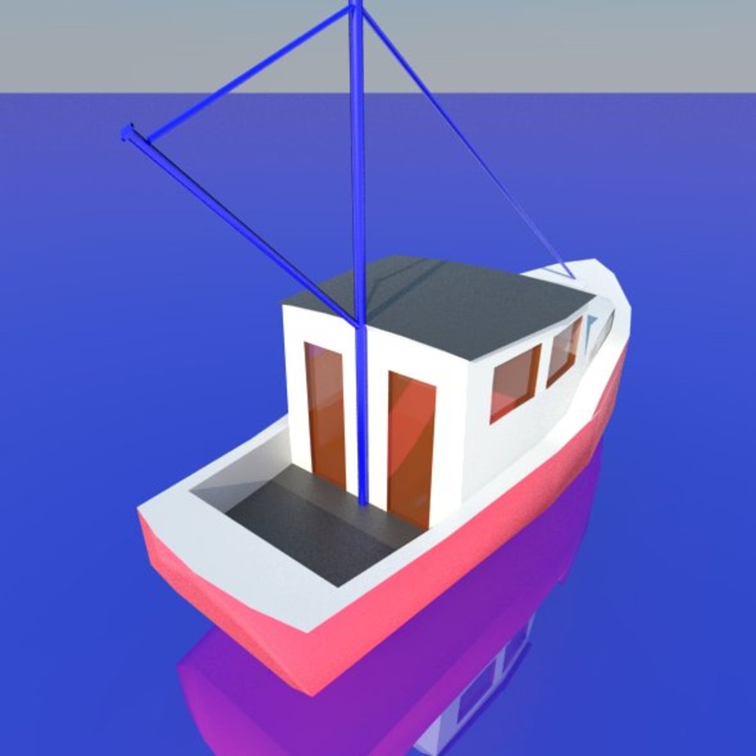 3D BOAT Low Poly Model - TurboSquid 2345703