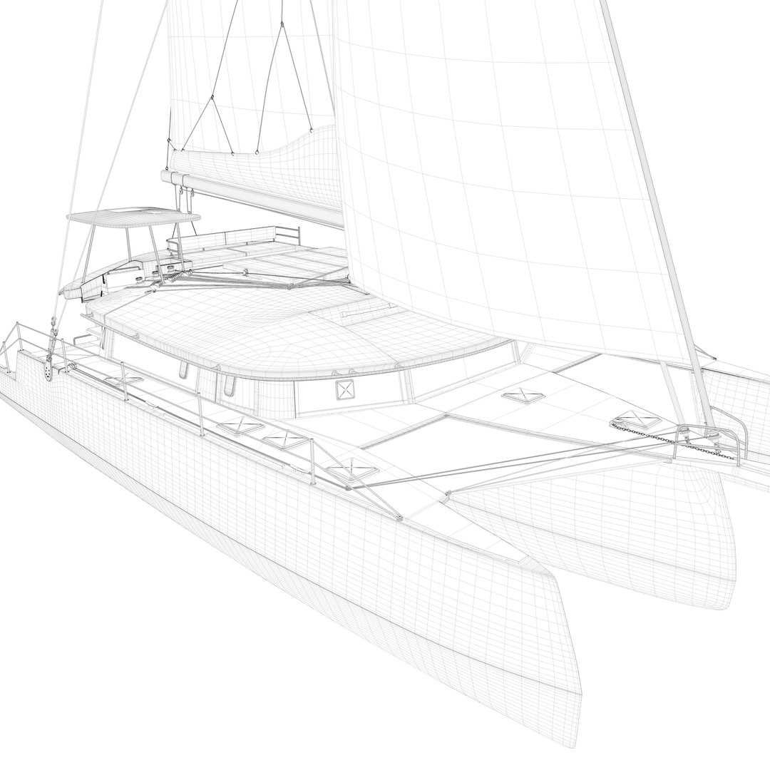 Trimaran Neel 51 Sailboat 3D Model - TurboSquid 1787645