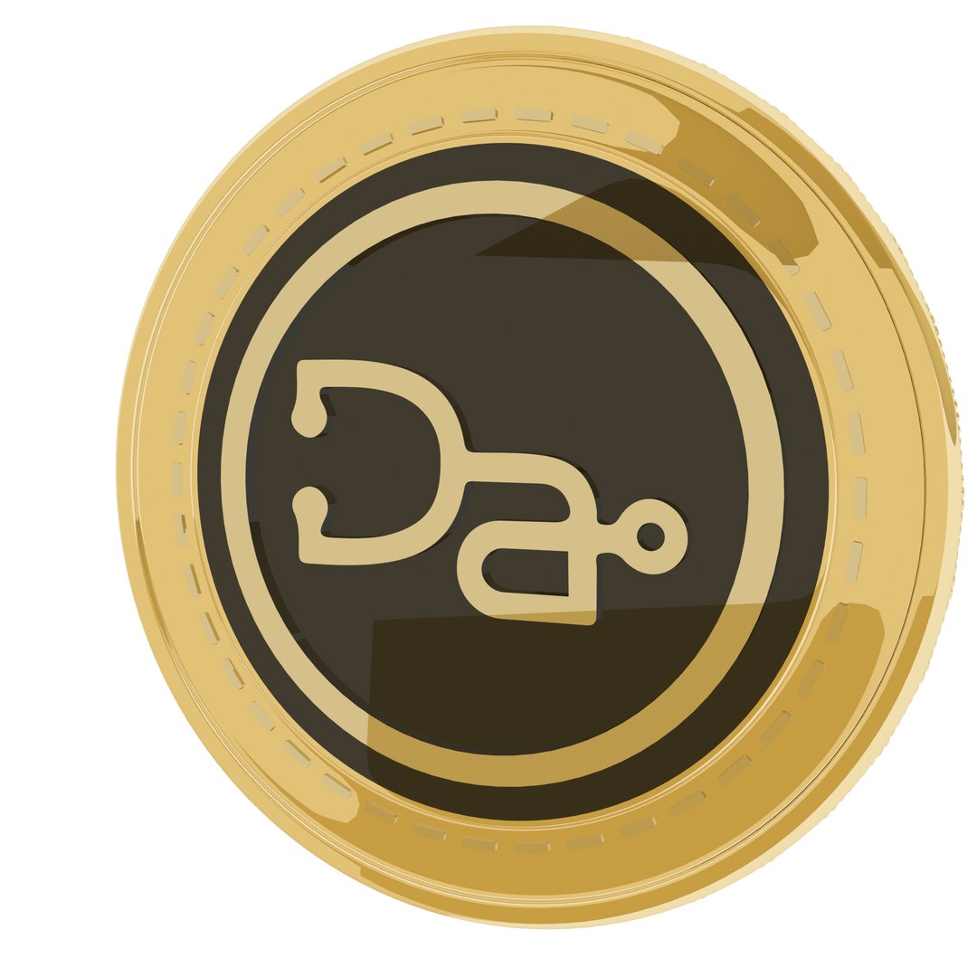 3D Doc Com Token Cryptocurrency Gold Coin - TurboSquid 1849144