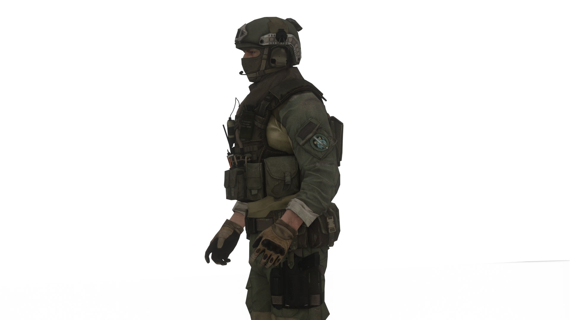 3D Elite Covert Ops Soldier Realistic Rigged 3D Character Model ...