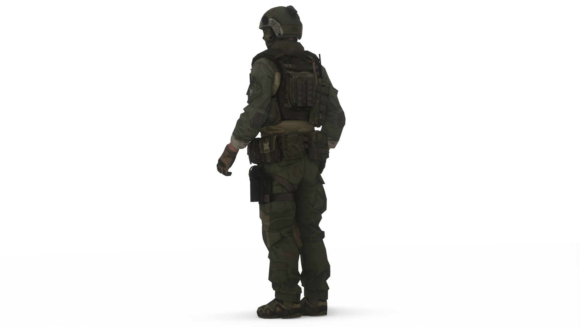 3D Elite Covert Ops Soldier Realistic Rigged 3D Character Model ...