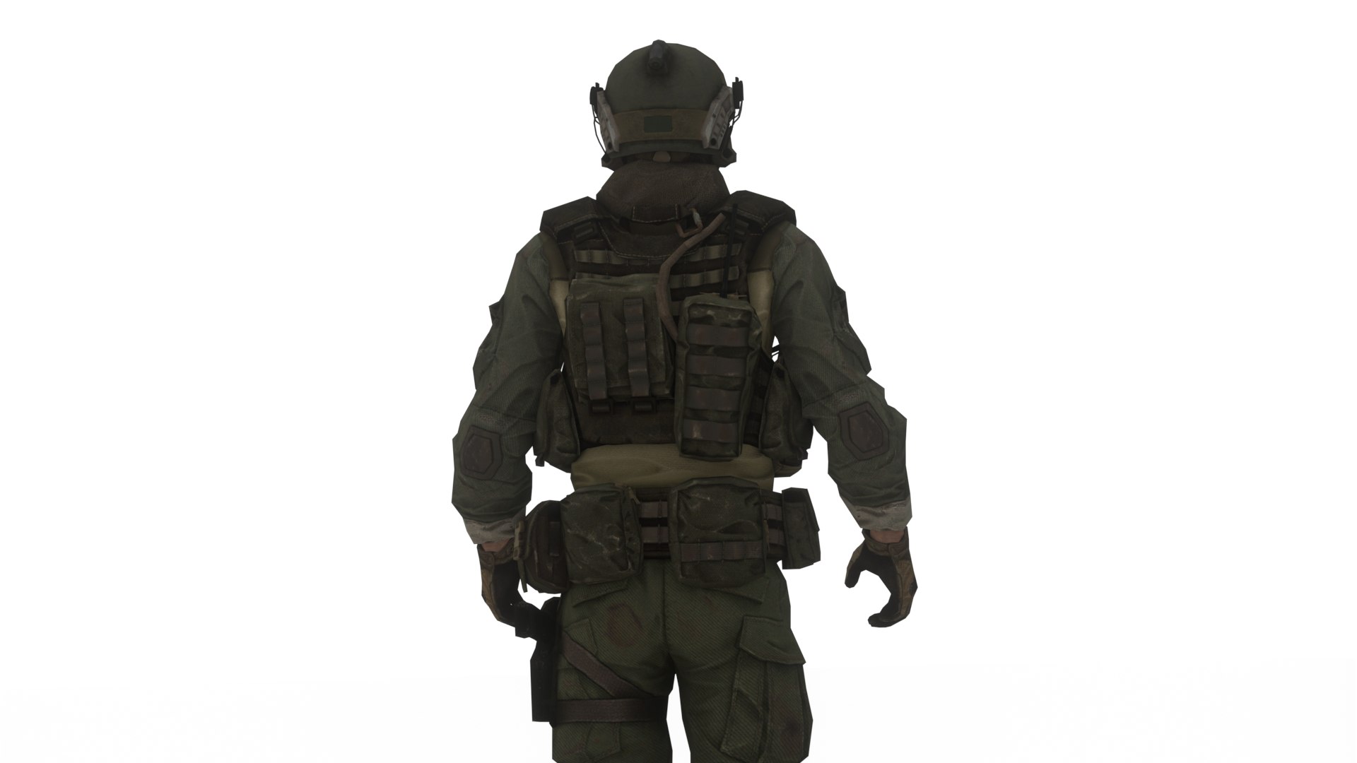 3D Elite Covert Ops Soldier Realistic Rigged 3D Character Model ...