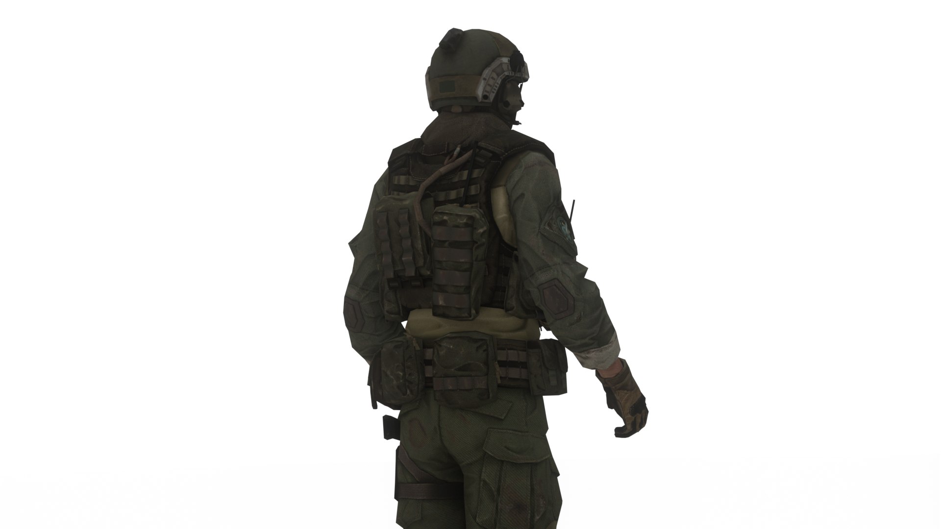 3D Elite Covert Ops Soldier Realistic Rigged 3D Character Model ...