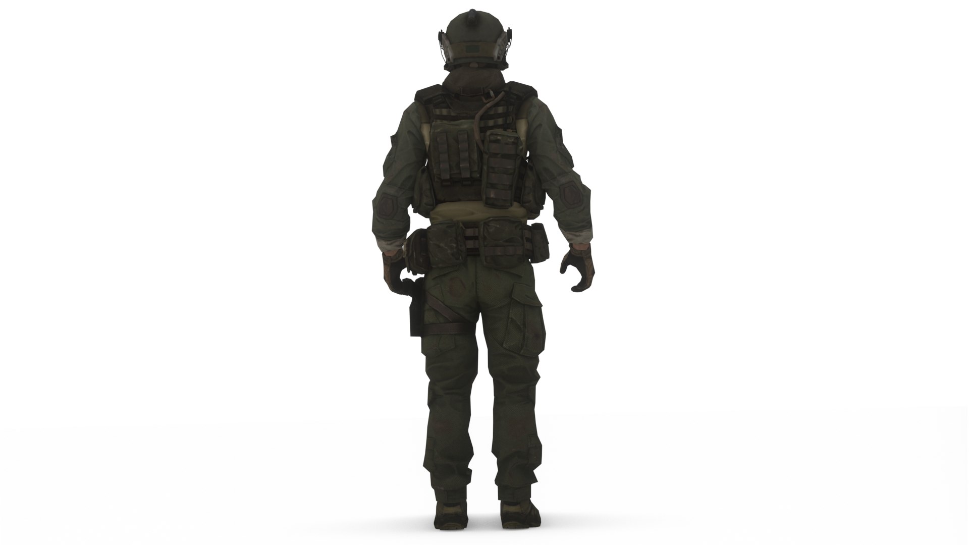 3D Elite Covert Ops Soldier Realistic Rigged 3D Character Model ...