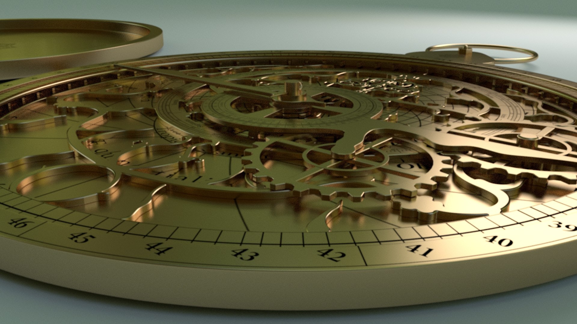 3d Hyperrealistic Astrolabe