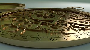 solar sundial clock 3d max