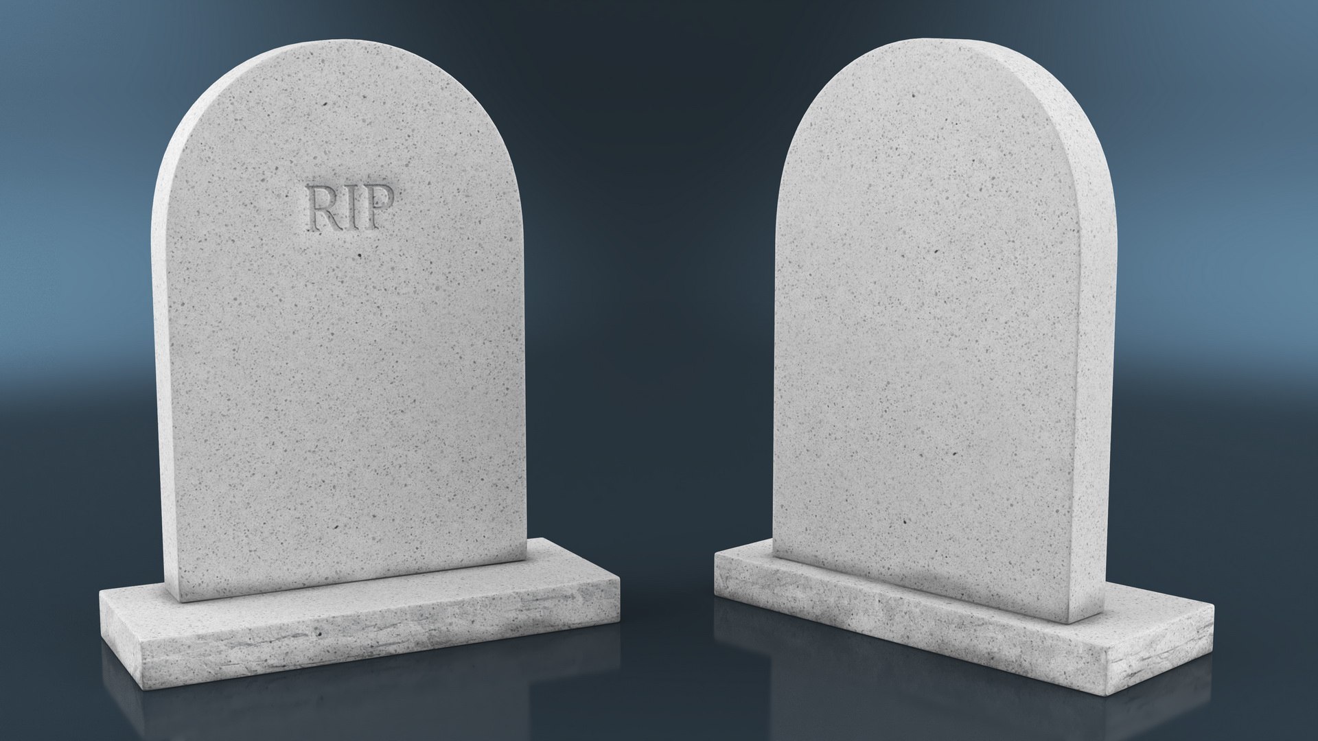 Granite Gravestone Headstone 3D Model - TurboSquid 2342615