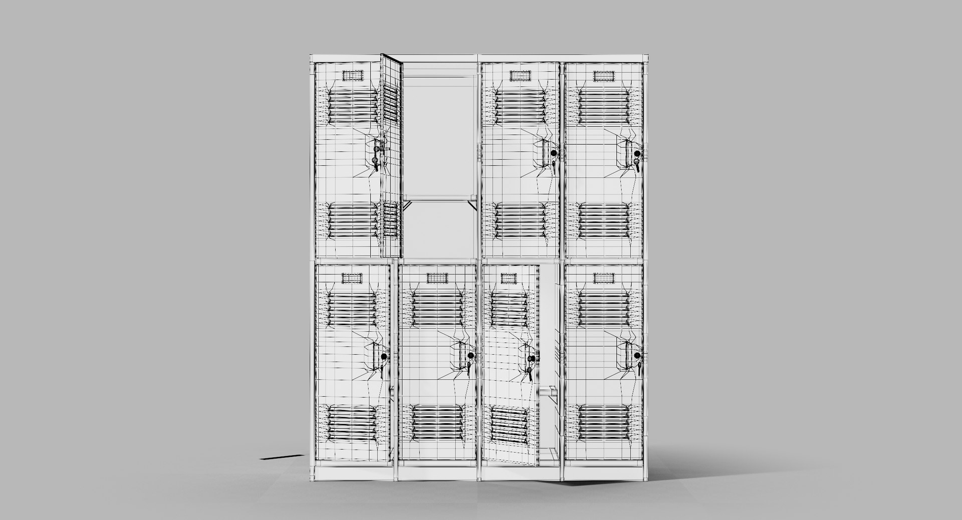 3D School Lockers - TurboSquid 1635458