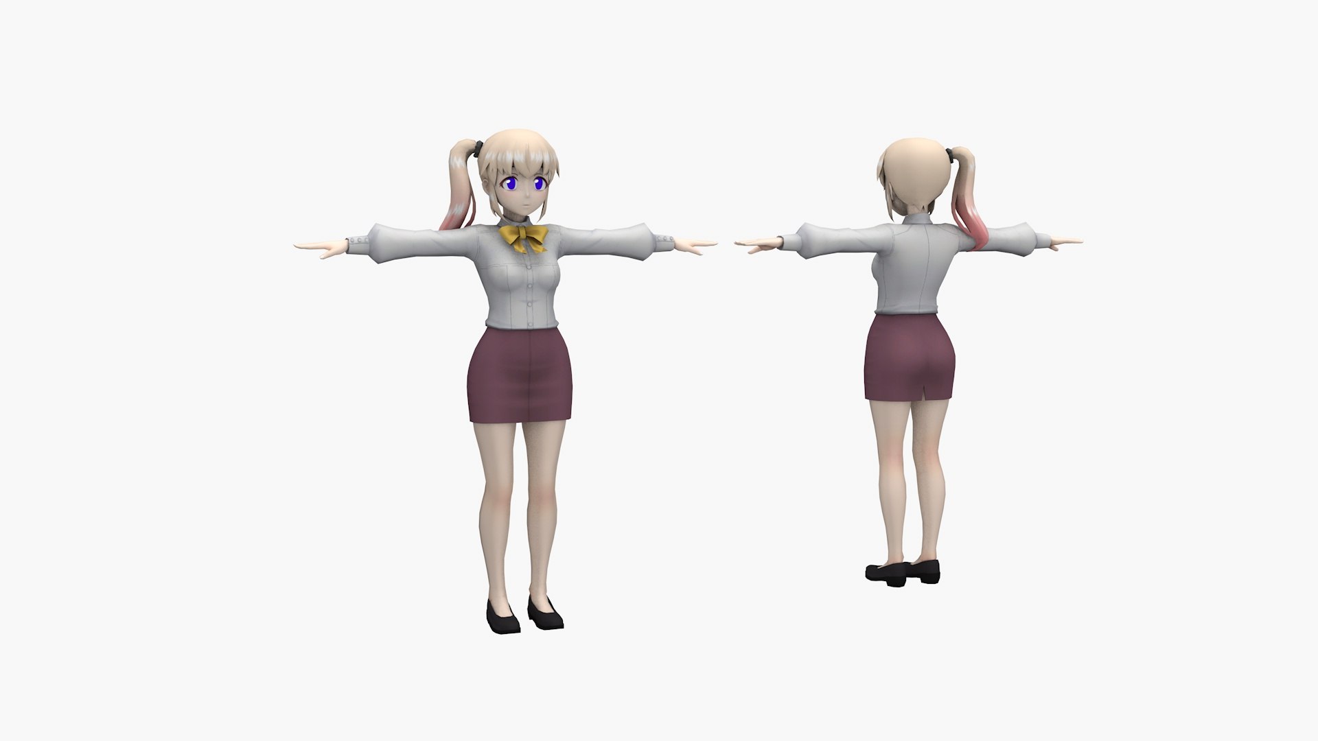 Anime Teacher V2 3D Model - TurboSquid 1853303