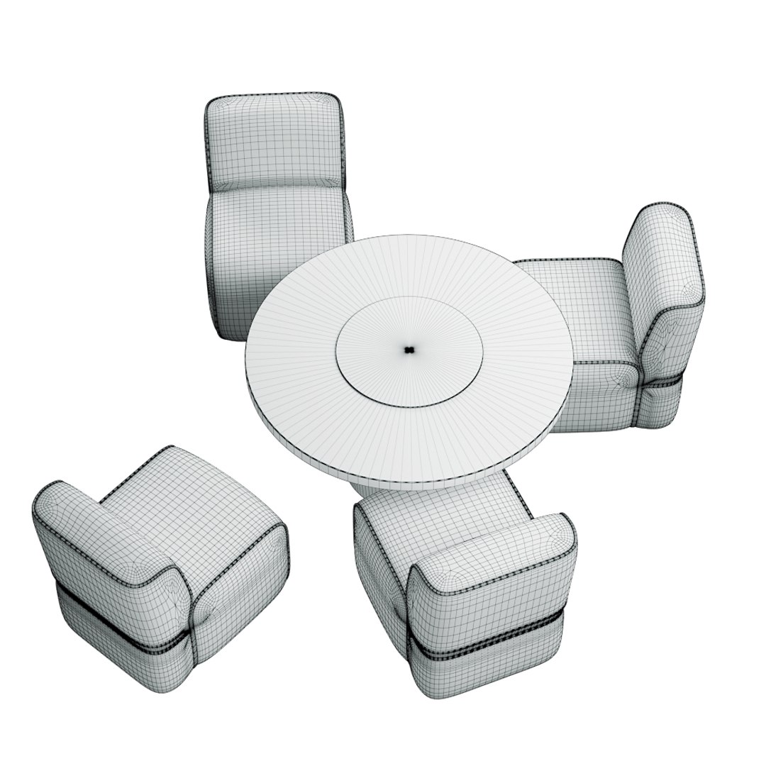 3D Garden Table Model - TurboSquid 1464631