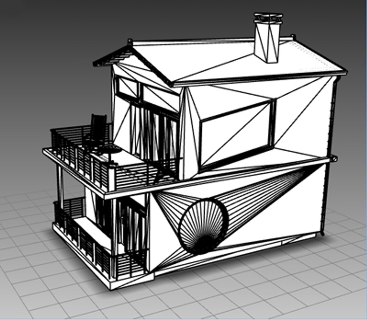 3d Model House Compact