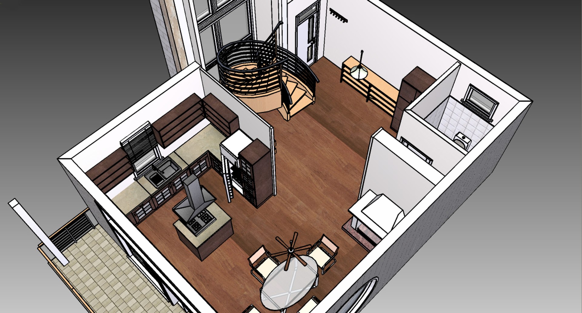 3d Model House Compact