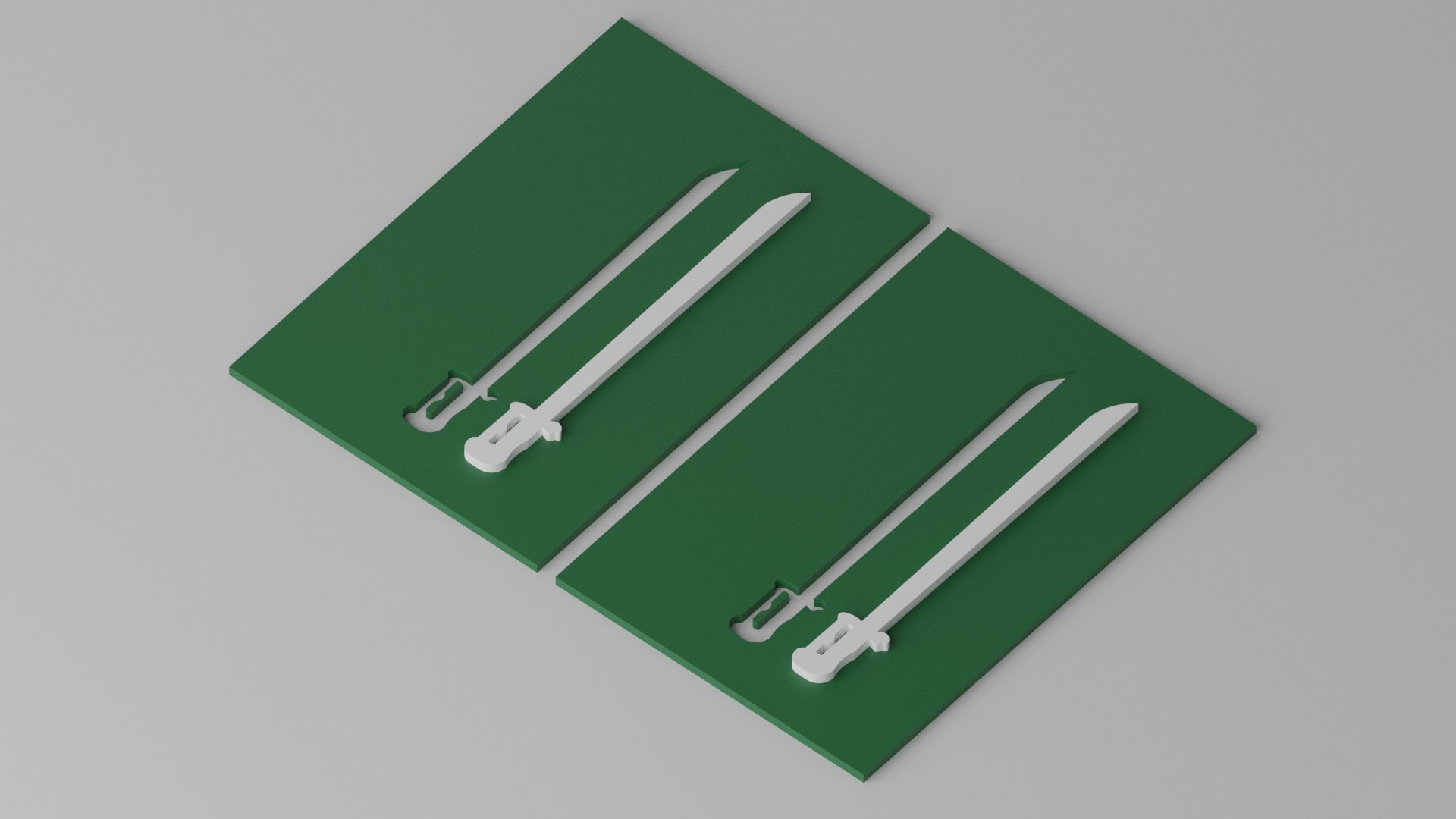 Saudi Arabia Flag Knife Model - TurboSquid 2113892
