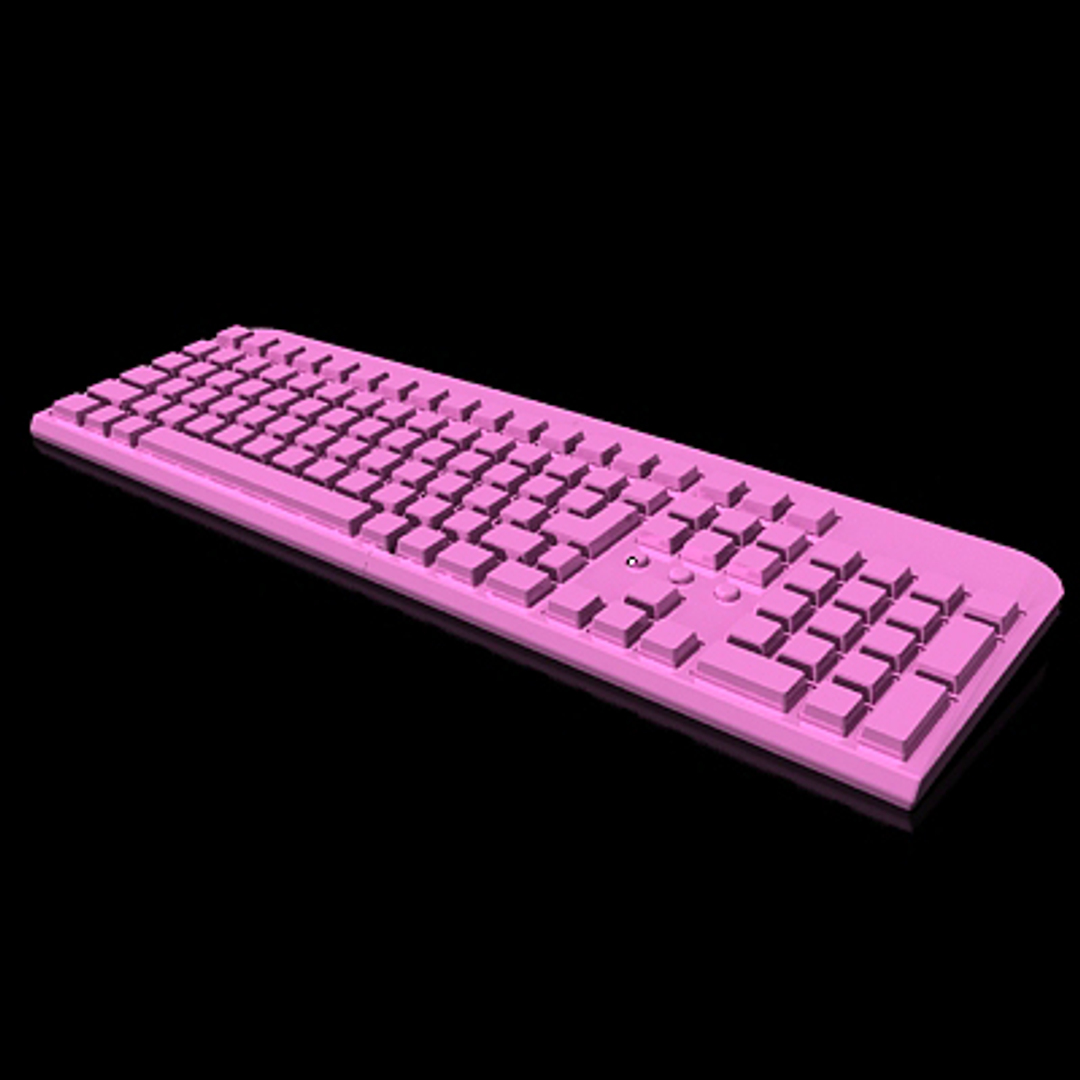 3d keyboard model