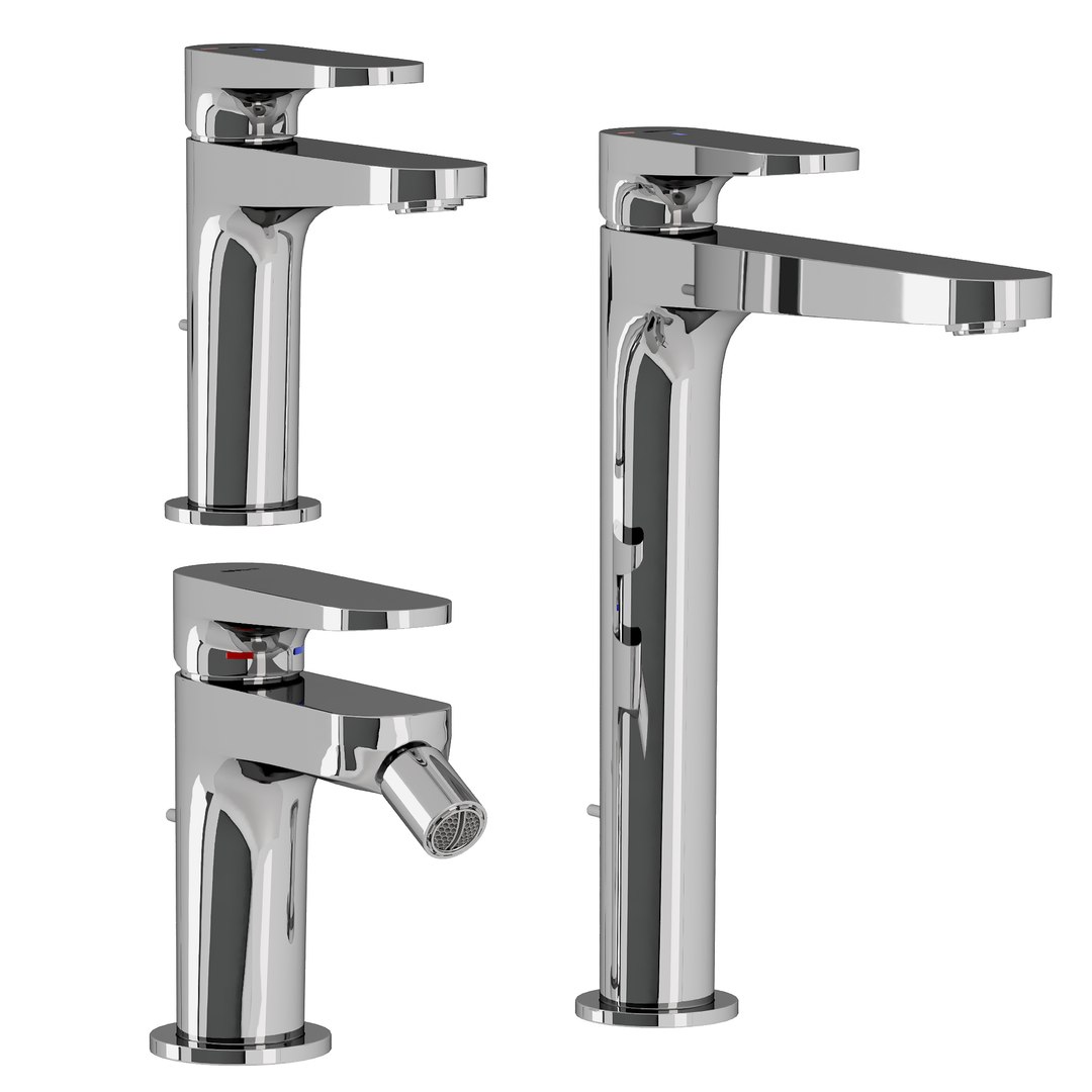 Nobili YOYO Shower Set And Faucets 3D - TurboSquid 2072768