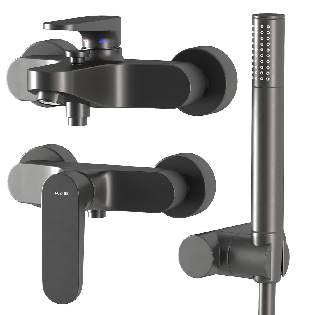 Nobili YOYO Shower Set And Faucets 3D - TurboSquid 2072768