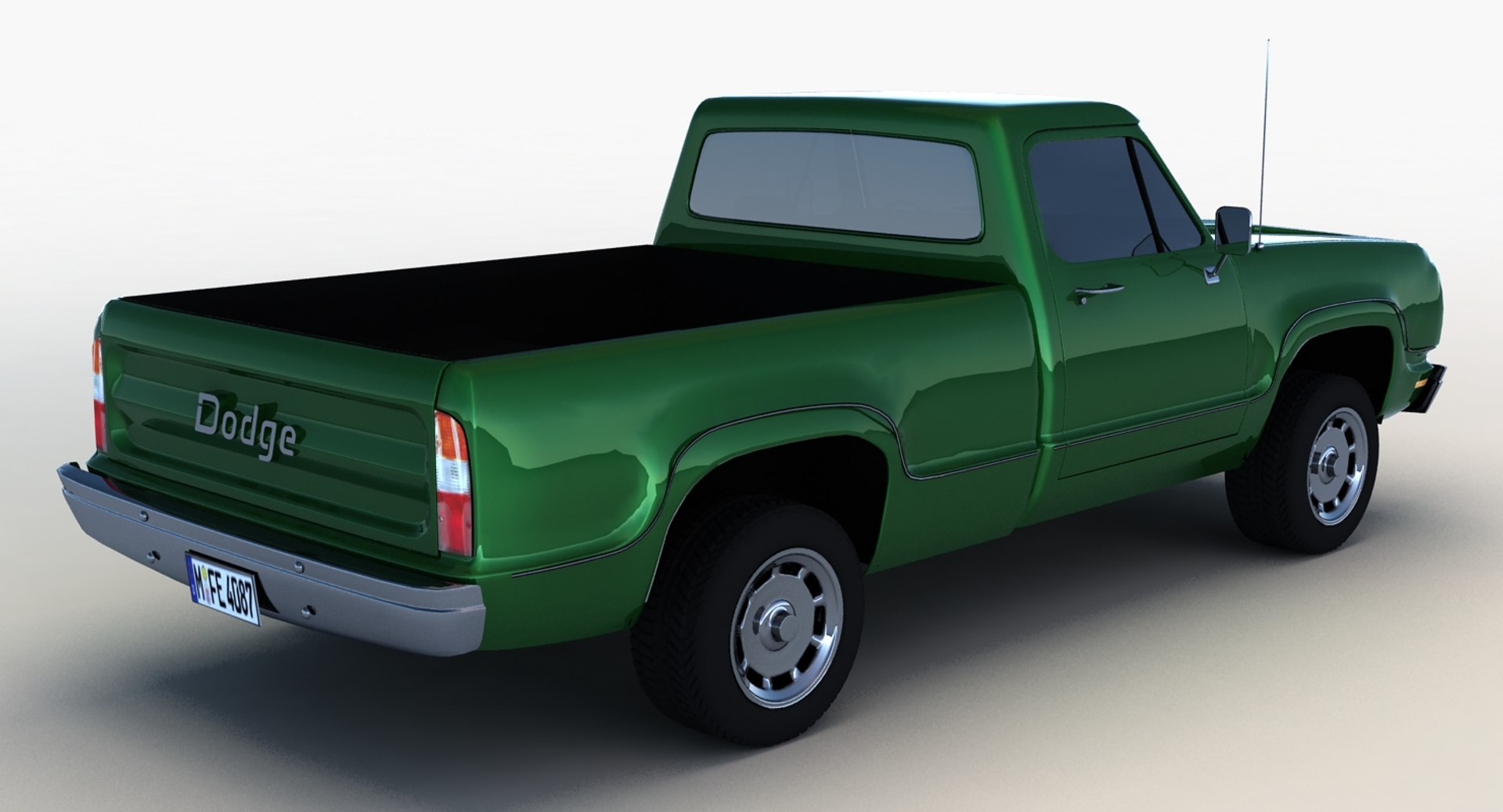 Dodge W200 1975 3d Model
