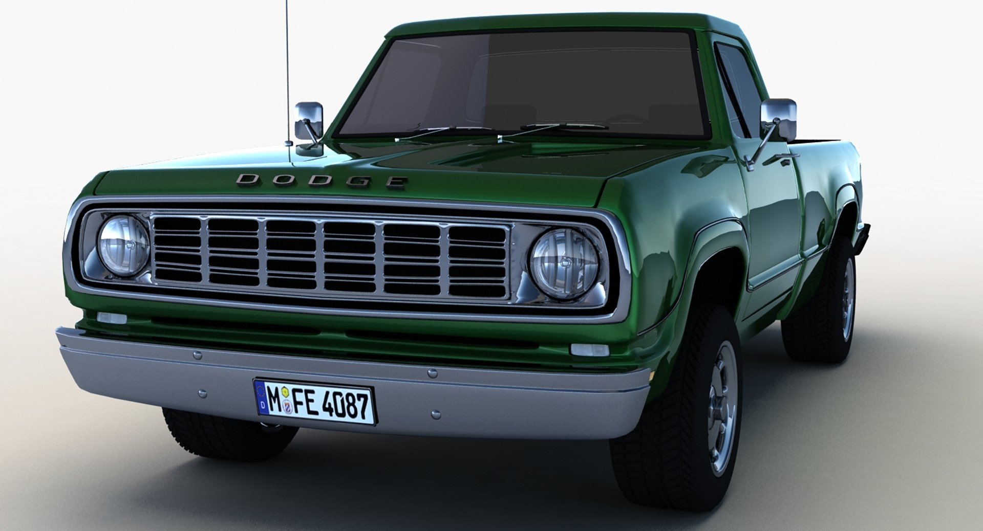 Dodge W200 1975 3d Model