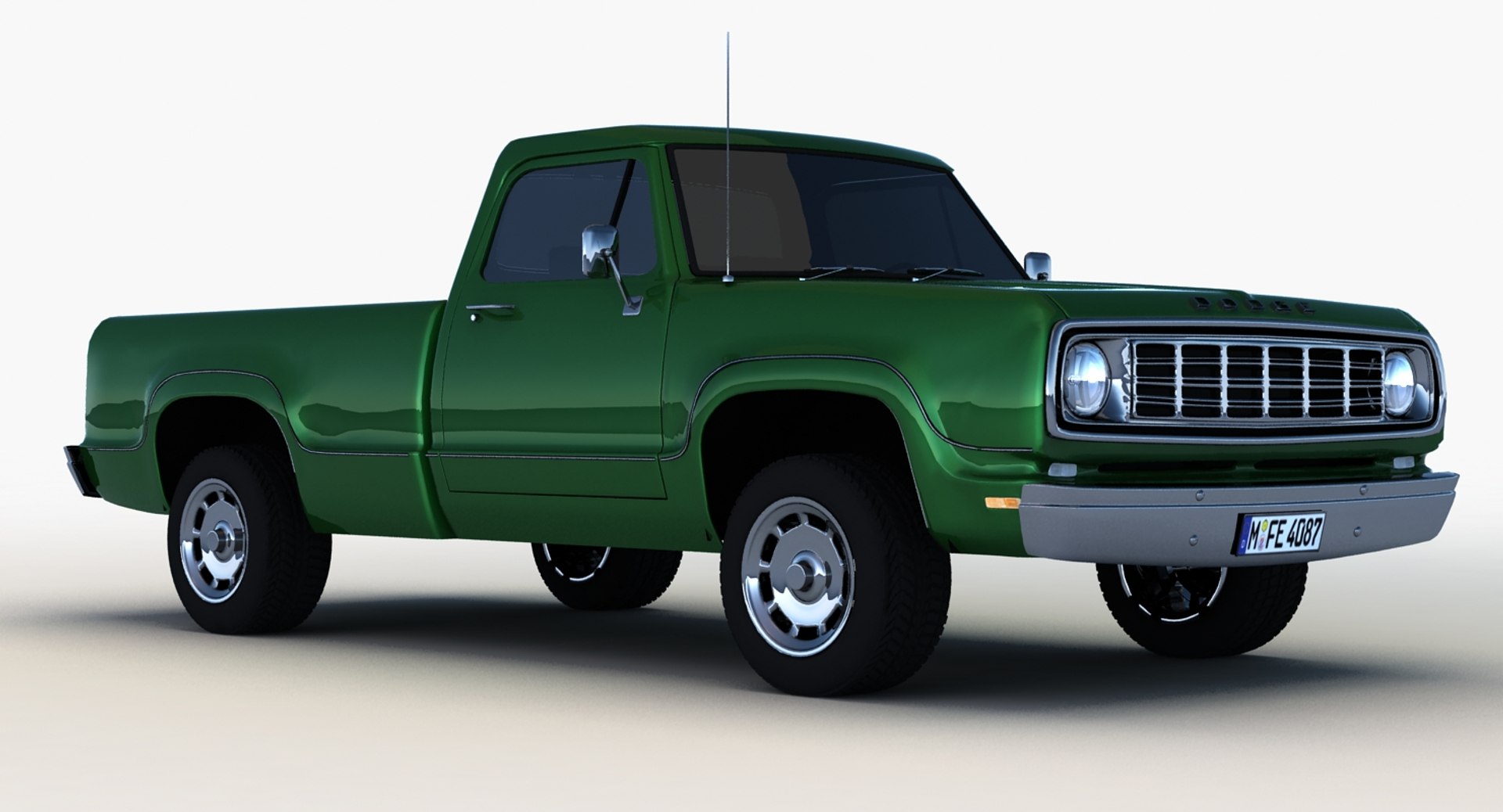 Dodge W200 1975 3d Model