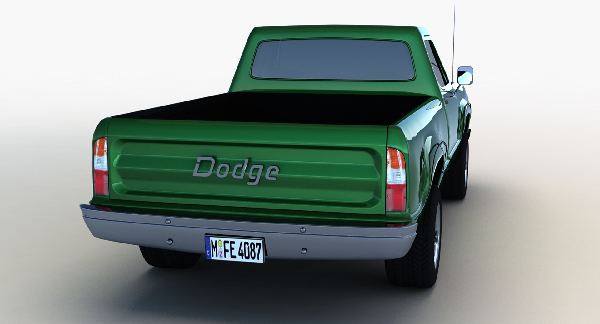 Dodge W200 1975 3d Model